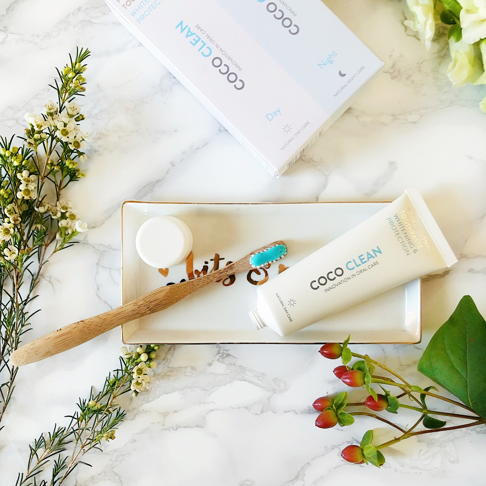 natuurlijke tandpasta van Coco Clean: Day and Night Toothpaste